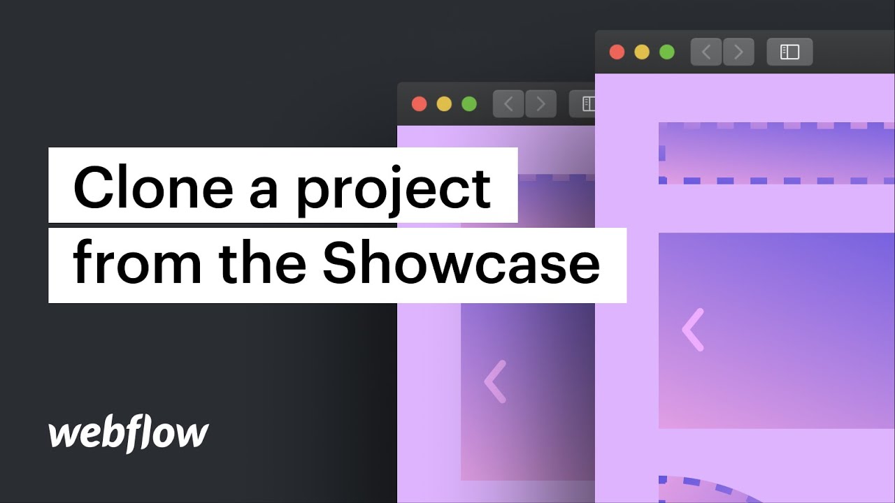 How to clone projects from the Webflow Showcase | nocode.video